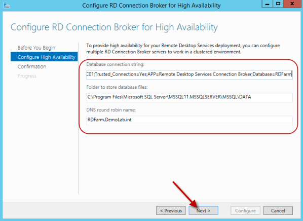 Configuring HA for the Remote Desktop Connection Broker in a 2012 RDS ...