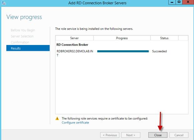 Configuring HA for the Remote Desktop Connection Broker in a 2012 RDS ...