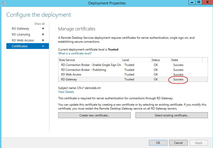 Deploying the RD Gateway Service Role in a 2012 / 2012 R2 RDS Farm ...