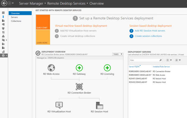 Deploying a 2012 / 2012R2 Remote Desktop Services (RDS) farm | thewolfblog